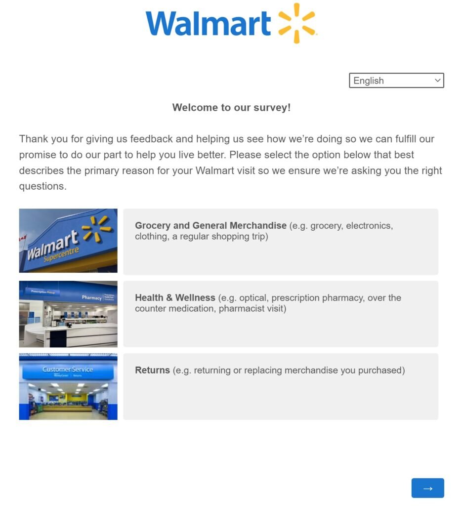 Survey.Walmart.CA 2024 – Win $1,000 CDN with Walmart Survey